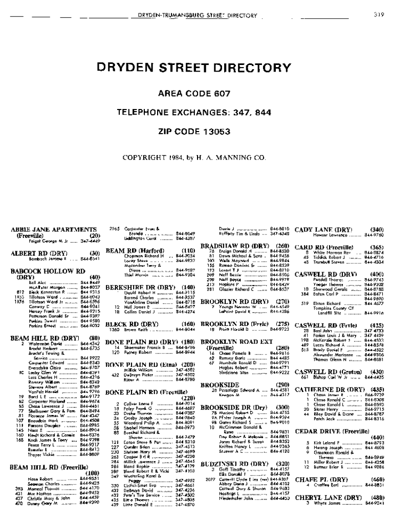 Fillable Online 607 Area Code - Location map, time zone, and phone ...