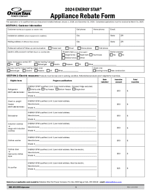 Fillable Online energy-star-appliance-rebate-form-2024- ... Fax Email ...