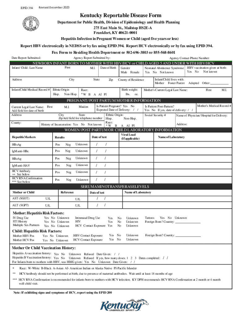 Fillable Online Reportable Diseases and Public Health Emergencies Fax ...