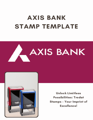 Fillable Online AXIS BANK STAMP TEMPLATE - Amba Enterprises Fax Email ...