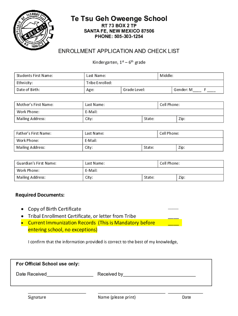 Fillable Online District Detail for Te Tsu Geh Oweenge Day School Fax Email Print - pdfFiller