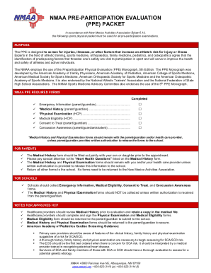 Fillable Online Preparticipation Physical Examinations and Disqualifying ... Fax Email Print ...