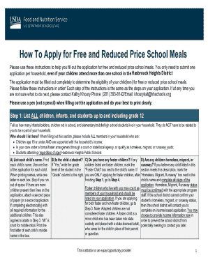 Fillable Online How To Fill Out Free & Reduced Lunch Application Fax ...