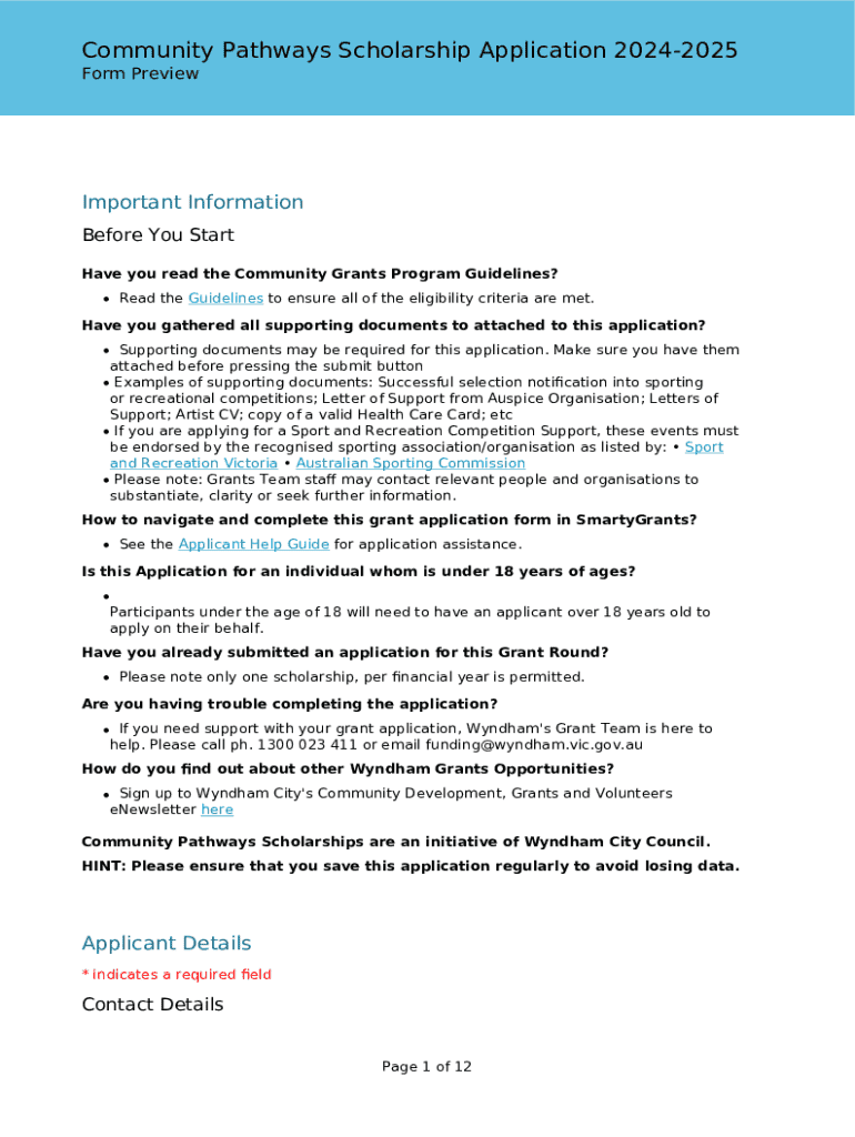Fillable Online Pathways Scholarship Application - Admissions Fax Email ...