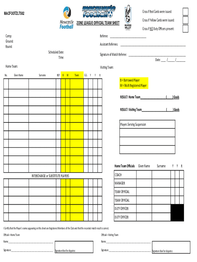 Fillable Online Zone League Team Sheet Template 2019 Pivotal Rev 3.pub ...