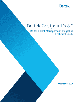 Fillable Online Deltek Costpoint 8.0 Talent Management Integration ...