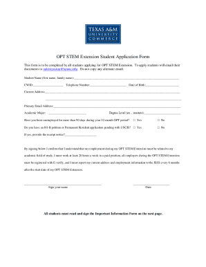 Fillable Online Online I-765 Application for the STEM OPT Extension Fax ...