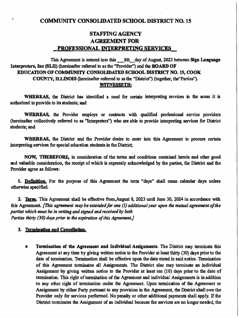 Fillable Online Updated Sign Language Interpreter Contract - SLII Fax Email Print - pdfFiller
