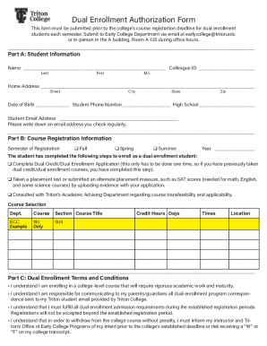Fillable Online CTE and Early College / Dual Credit at Proviso (at PMSA) Fax Email Print - pdfFiller