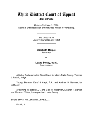 Fillable Online Elizabeth Roque, Fax Email Print - pdfFiller