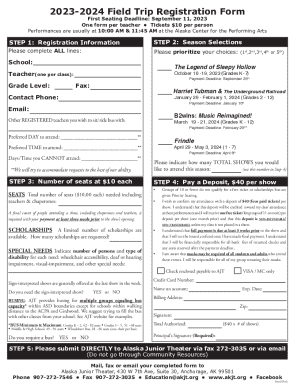 Fillable Online 2023-2024 Field Trip Registration Form Fax Email Print - pdfFiller