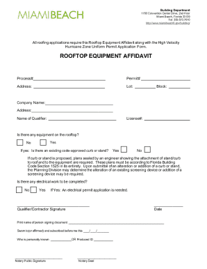 Fillable Online All roofing applications require this Rooftop Equipment ...