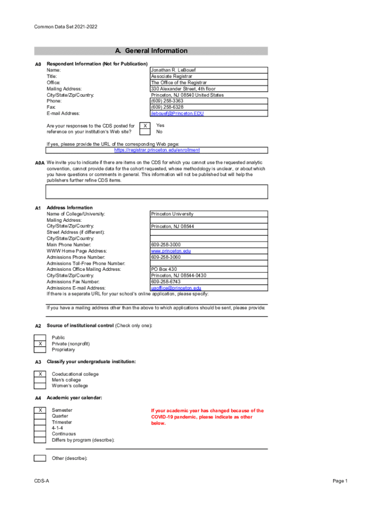Fillable Online registrar princeton Transcript and Verification ...