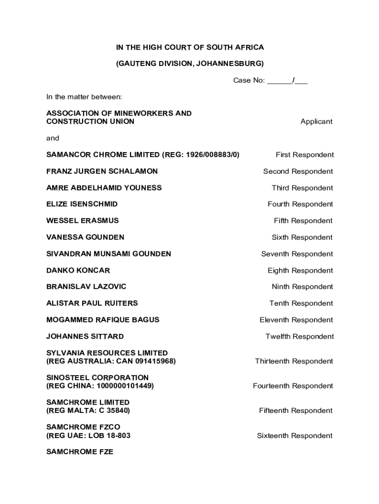 Fillable Online aidc org Amcu's affidavits in the litigation of ...