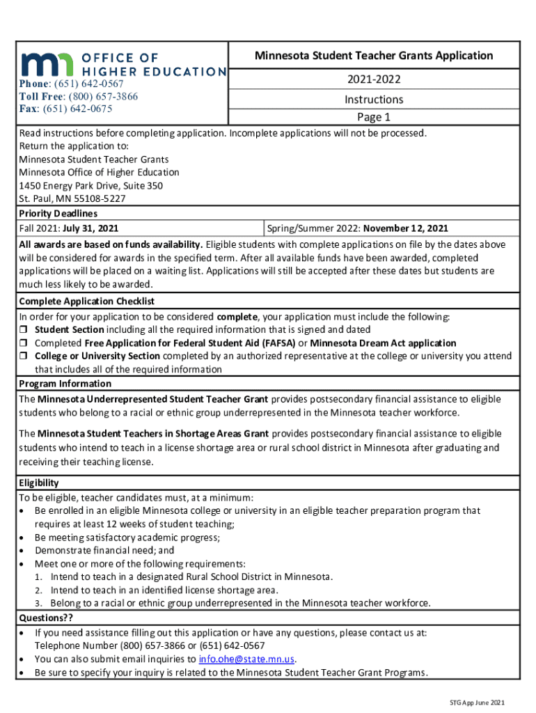 Fillable Online Student Teacher Grants Frequently Asked Questions Fax Email Print - pdfFiller