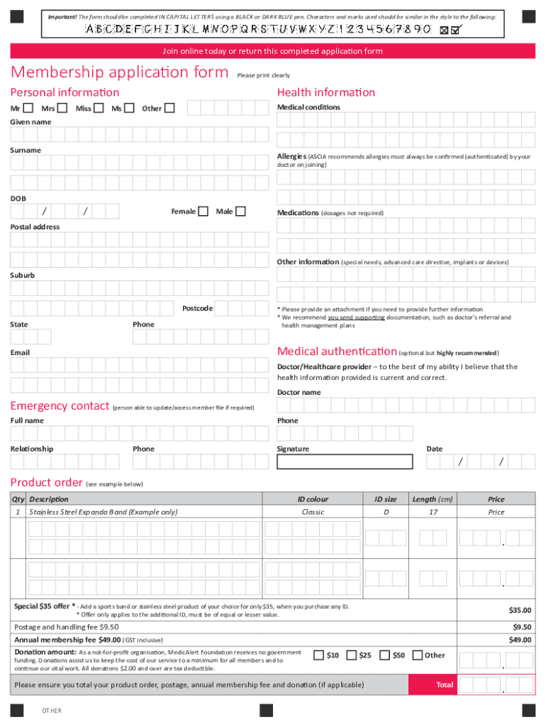 Fillable Online The form should be completed IN CAPITAL LETTERS using a BLACK or DARK BLUE pen ...
