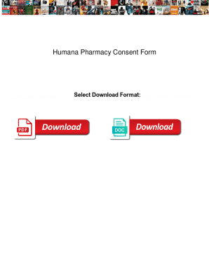 Fillable Online Humana Pharmacy Consent Form. Humana Pharmacy Consent ...