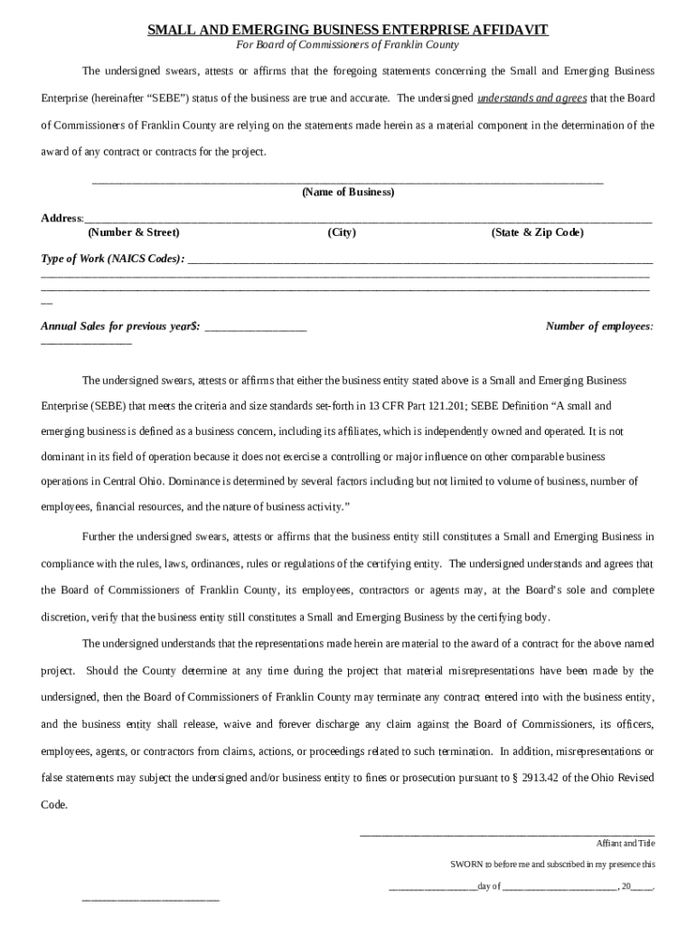 sbe affidavit of certification eligibility Doc Template | pdfFiller