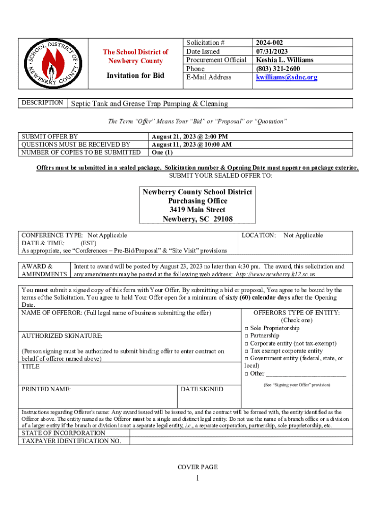 Fillable Online Septic Tank and Grease Trap Pumping & Cleaning Fax Email Print - pdfFiller
