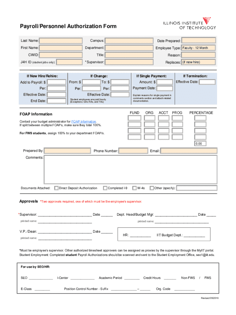 Fillable Online Directions for using the Electronic Payroll/Personnel ...