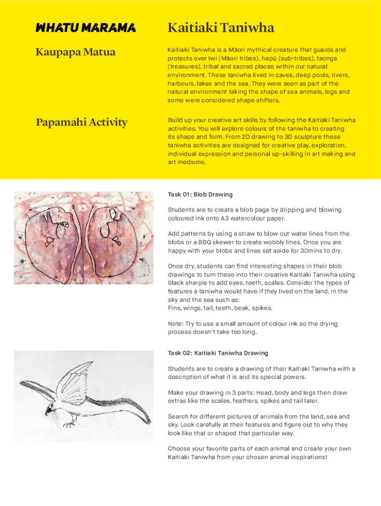 Fillable Online What is a Taniwha? - Mori / New Zealand Legends ...
