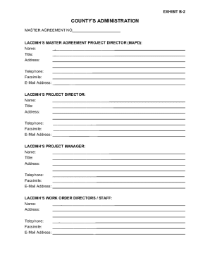 Fillable Online file lacounty APPENDIX ASAMPLE WORK ORDER Fax Email Print - pdfFiller