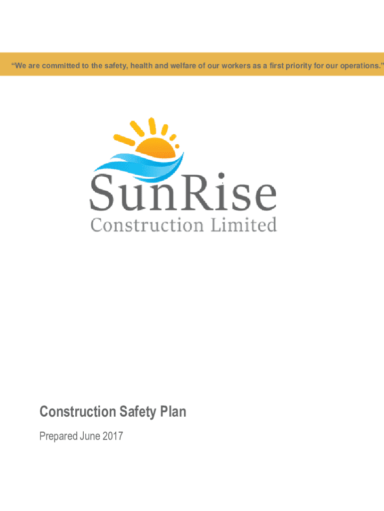 Fillable Online Construction Safety Plan Fax Email Print - pdfFiller