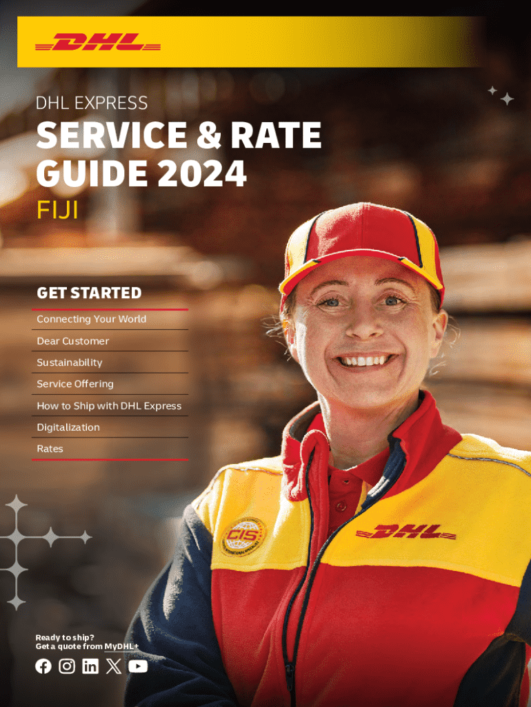 Fillable Online DHL Express Service and Rate Guide 2024 Fax Email Print ...
