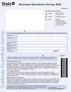 Fillable Online Business Operations Survey 2023survey form Fax Email ...