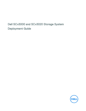 Fillable Online Dell SCv3000 and SCv3020 Storage SystemDeployment Guide ...