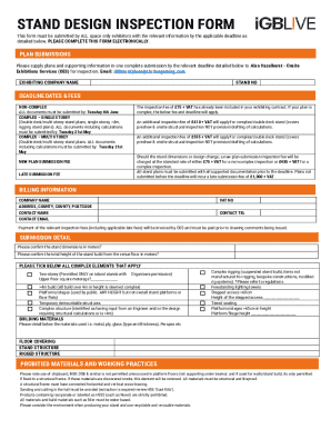 Fillable Online Space Only/ Raw Space Stand Regulations & Information ...