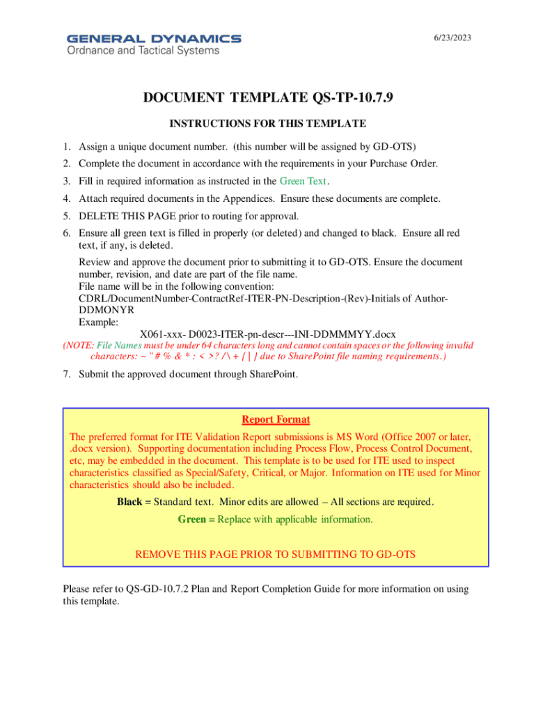 Fillable Online DOCUMENT TEMPLATE QS-TP-10.7.9 Fax Email Print - pdfFiller