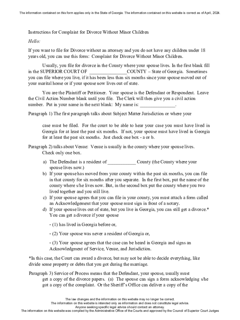 Fillable Online Lemon Law Complaint FormGeorgia Attorney General's ...