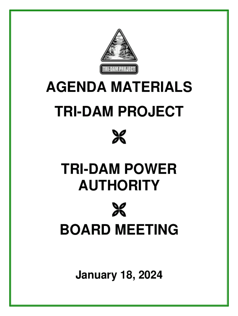 Fillable Online Welcome to the Tri-Dam Project - Tri ... Fax Email ...