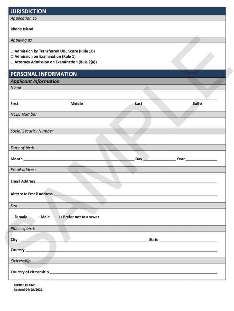 Fillable Online APPLICATION BY TRANSFERRED UBE SCORE Fax Email Print ...