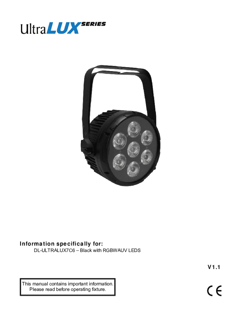 Fillable Online Color Splash LED Light Fixture Installation and ...