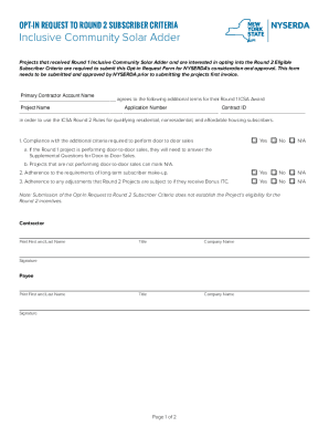 Fillable Online Opt-In Request to Round 2 Subscriber Criteria ...