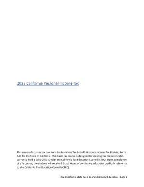 Fillable Online Filing 540 Tax Form: California Resident Income Tax ...