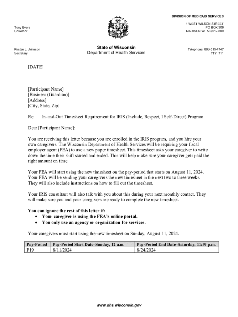 Fillable Online Wilson Street State Human Services Building - WI-DOA ...