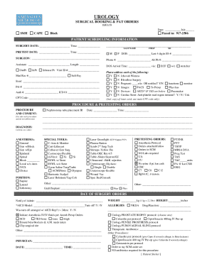 Fillable Online Pre-Op ERAS Patient Guide for Cystectomy Fax Email Print - pdfFiller