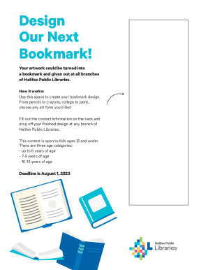 Fillable Online HPL Design A Bookmark Sheet Fax Email Print - pdfFiller