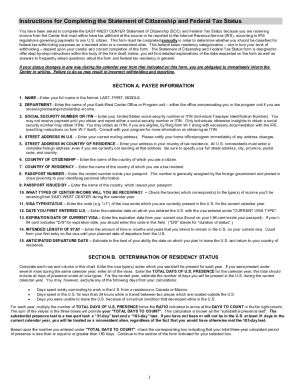 Fillable Online Instructions for Completing the Statement of ...