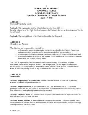 Fillable Online Sierra Club Bylaws and Standing Rules Fax Email Print ...
