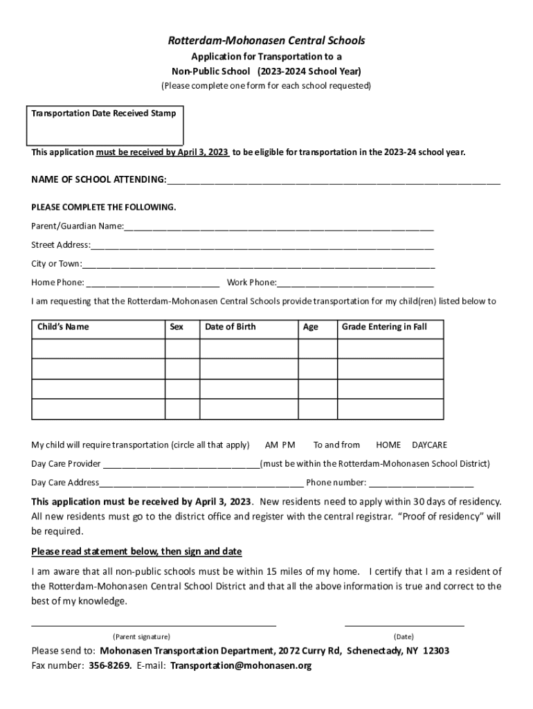 Fillable Online Rotterdam-Mohonasen Central Schools Fax Email Print - pdfFiller