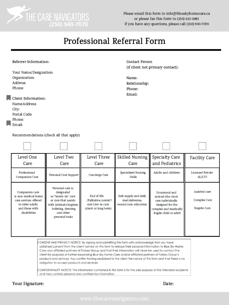 Fillable Online Vital Care Infusion Services - Sandy Springs Referral ...