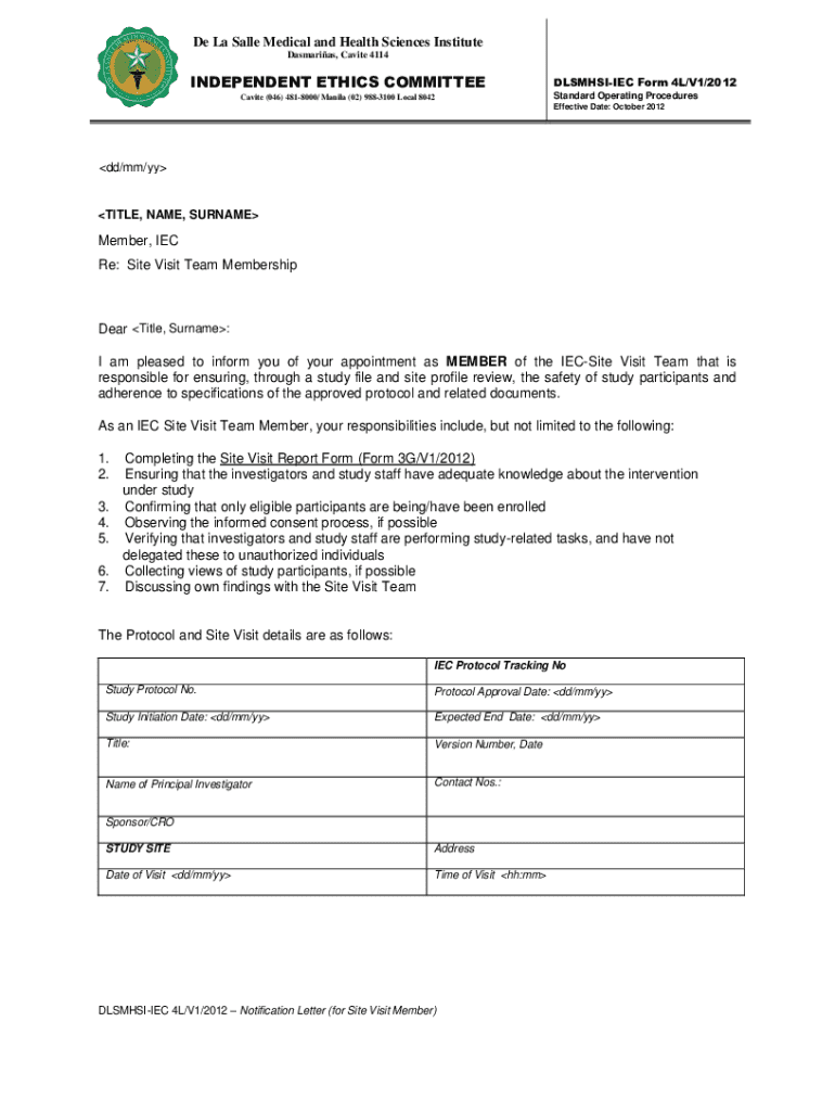 Fillable Online DLSMHSI-IEC FORM 4D-V1-2012-Notification Letter (Others ...