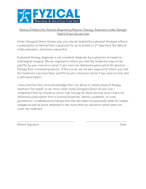 Fillable Online Physical Therapy Direct Access Laws by State Fax Email ...