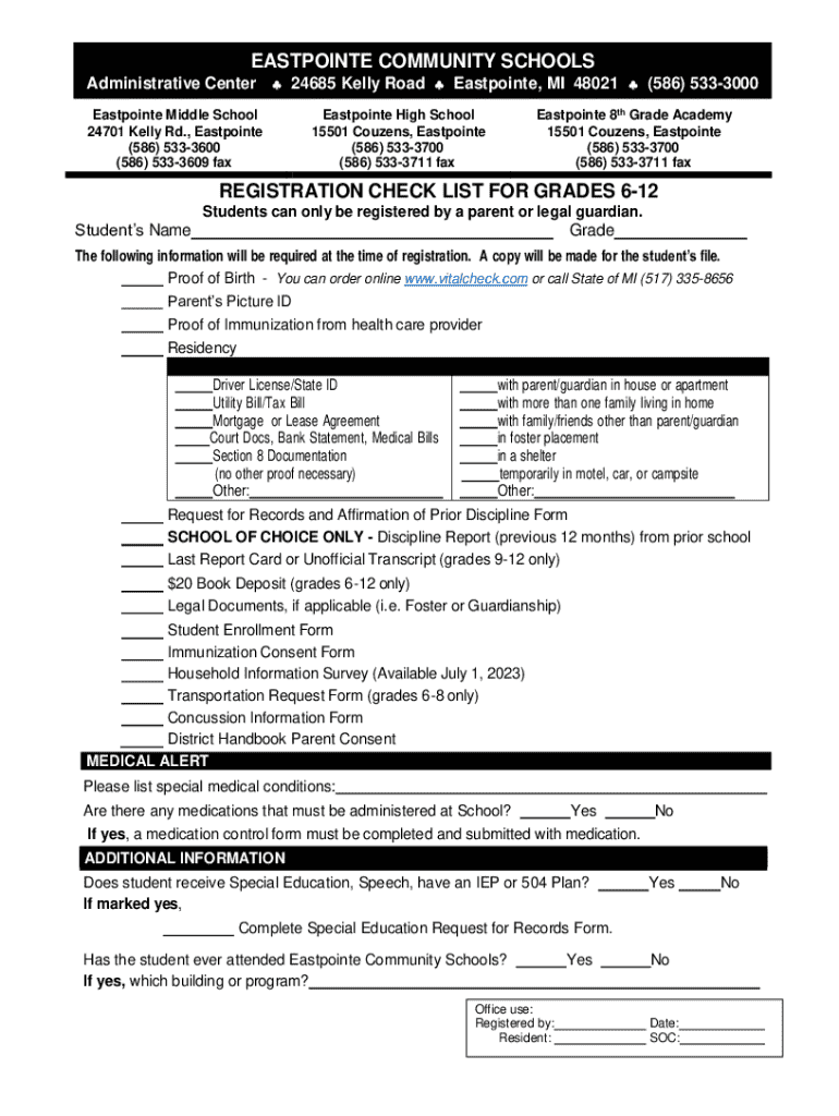 Fillable Online Early Childhood Special Education Registration Packet ...