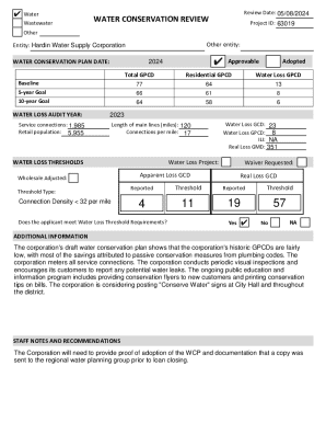 Fillable Online Water Resources Annual Funding Request Checklist Fax ...