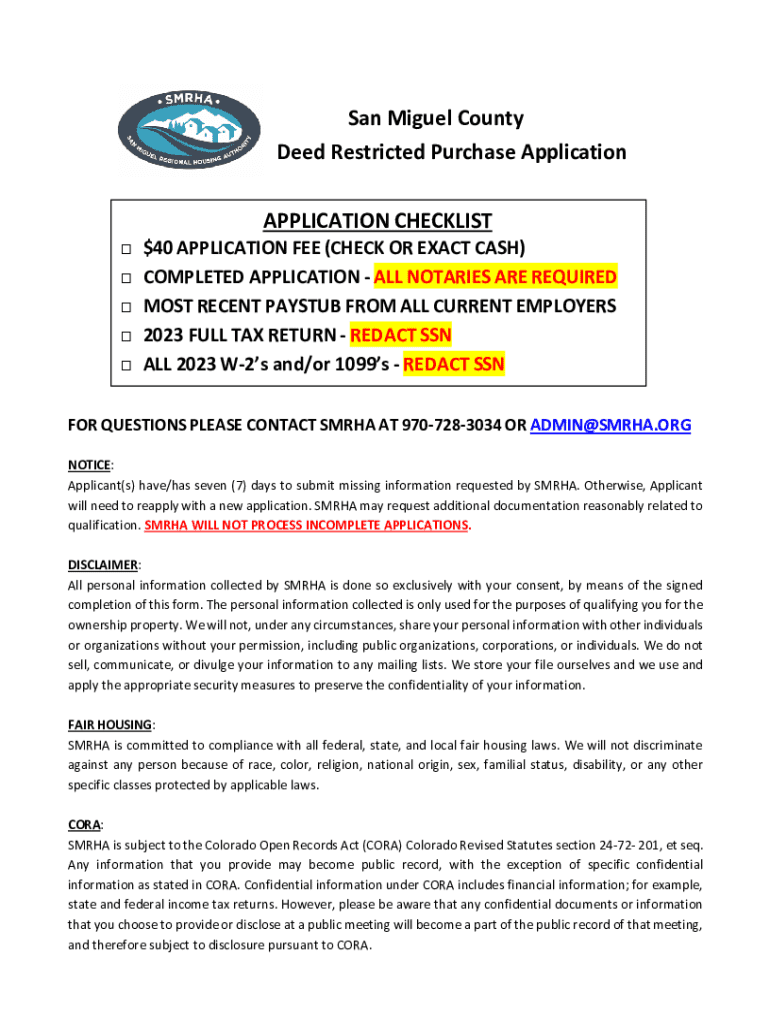 Fillable Online Housing authority to conduct deed restriction compliance ... Fax Email Print ...